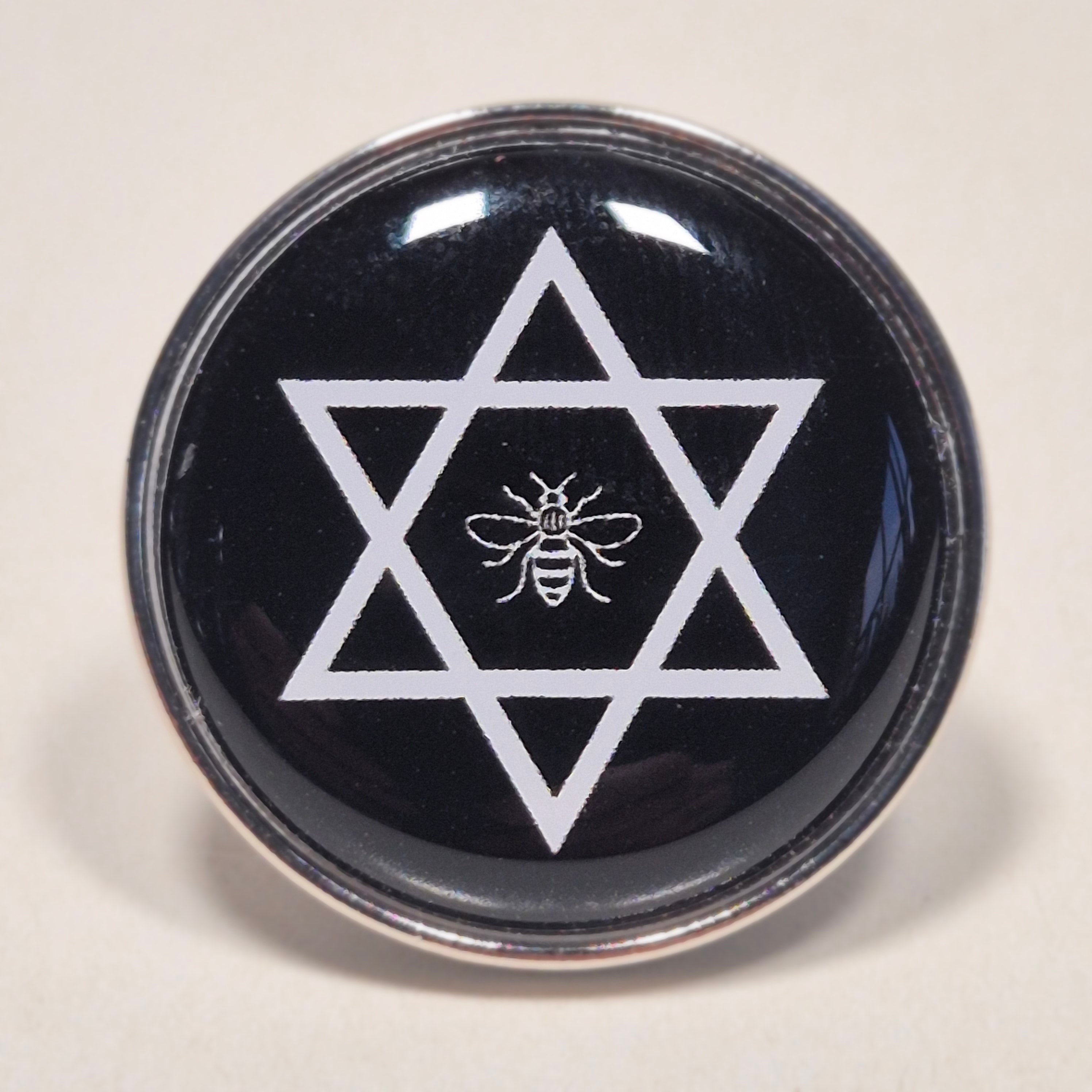 Star of David with Worker Bee - Pin Badge – Jewish Books